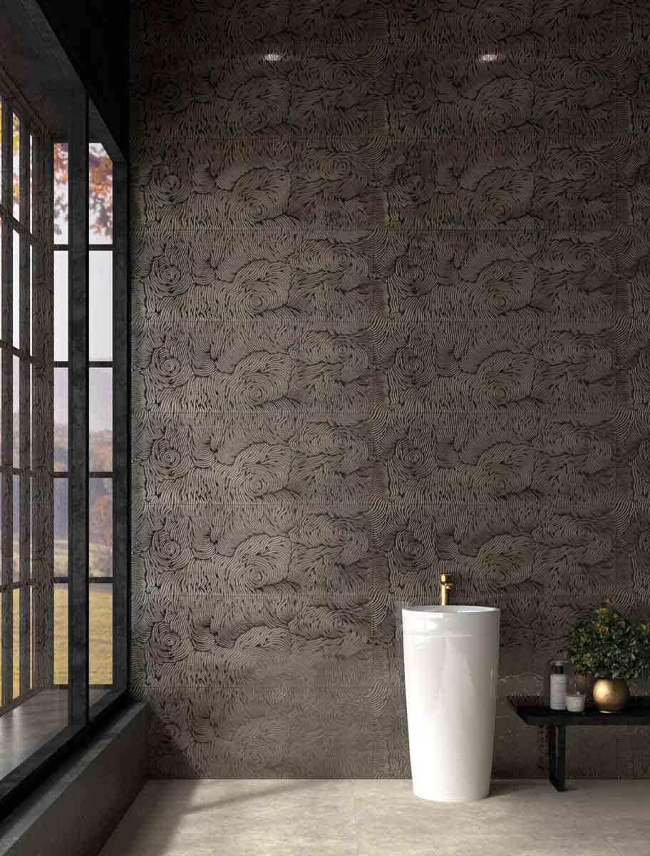 Black porcelain tiles APAVISA